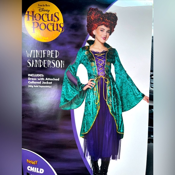 Spirit | Costumes | New In Bag Hocus Pocus Costume Girls Sz 12 Winifred ...